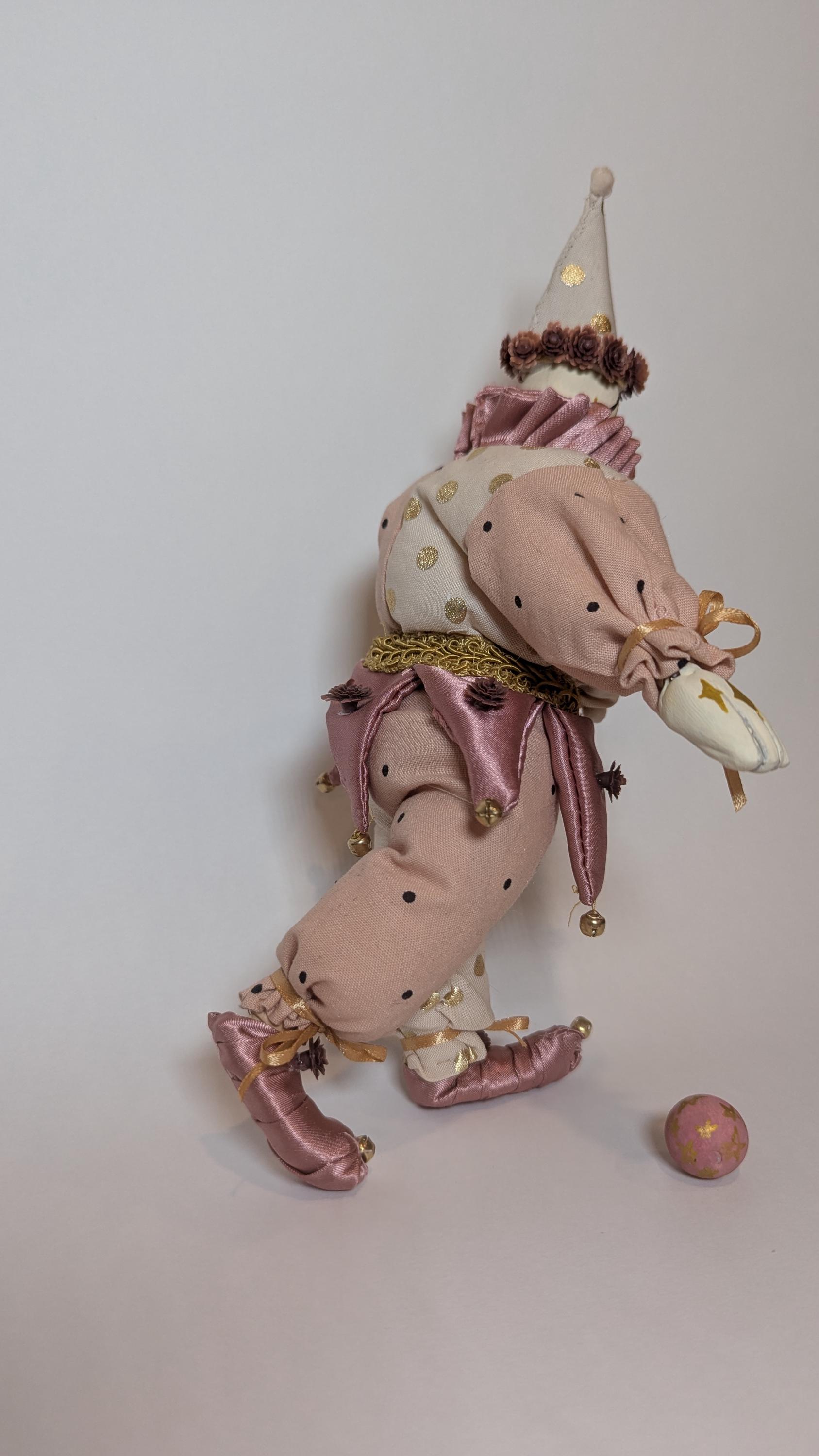 Poseable Victorian Harlequin Clown Doll Puppet - Etsy