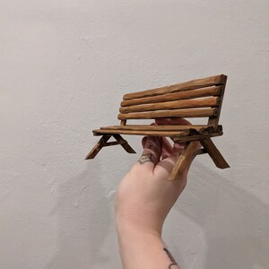 Miniature Park Bench - Etsy