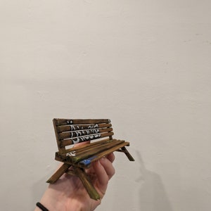 Miniature Park Bench for Diorama or Decoration - Etsy