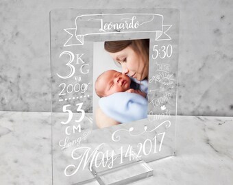 Baby Stats Plaque - Etsy