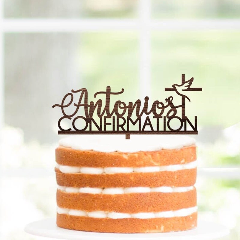 Confirmation Cake Topper - Etsy