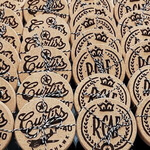 Custom Logo Coasters, Corporate Coasters, Engraved Coasters, Cork ...