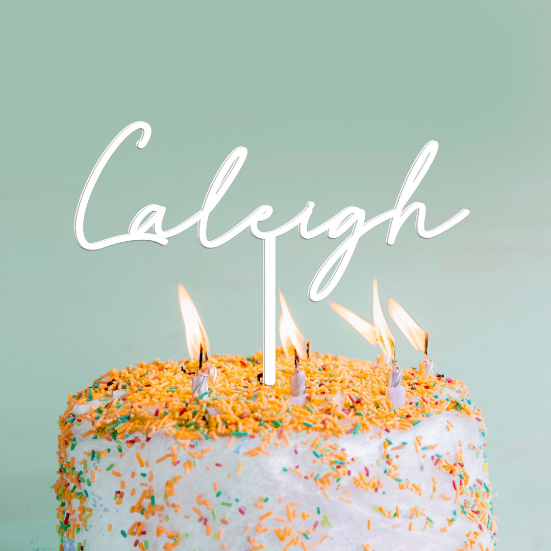 Custom Name Cake Topper, Personalized Name Cake Topper, Cake Topper ...