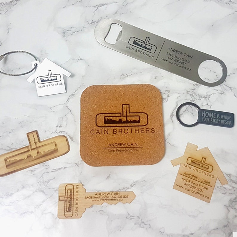 Custom Logo Coasters Corporate Coasters Engraved Coasters - Etsy Canada