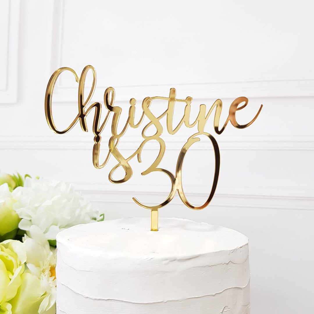 Name Cake Topper, Birthday Cake Topper, Custom Cake Topper, Custom ...