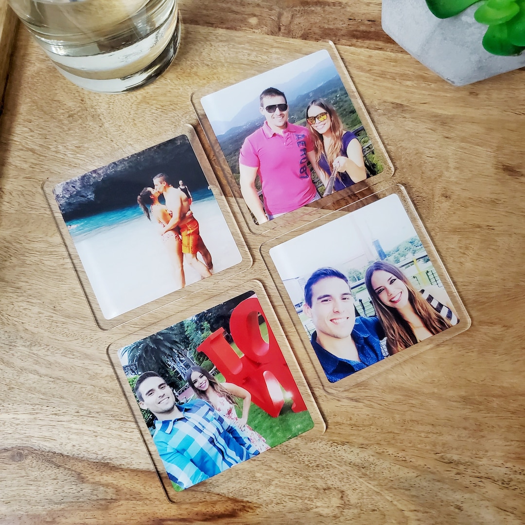 Custom Photo Coasters, Personalized Coasters, Printed Coasters, Acrylic ...