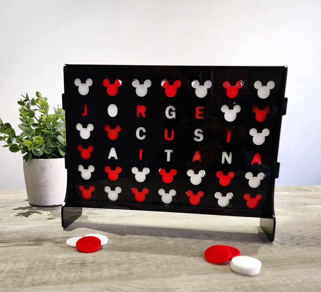 Four in a Row, Mickey Mouse Four in a Row, Personalized Gift, Disney ...
