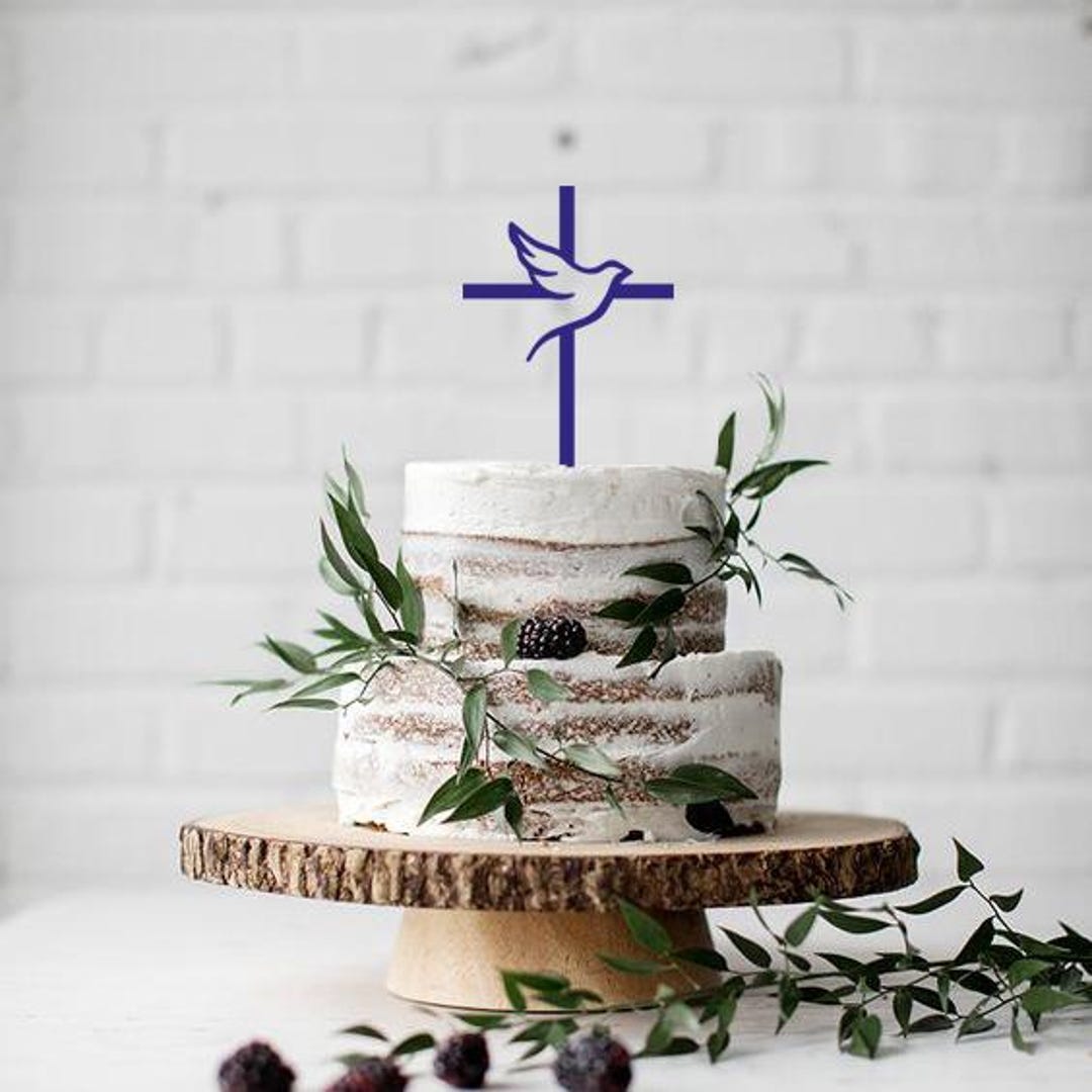 Cross Cake Topper, Baptism Cake Topper, First Communion Cake Topper ...