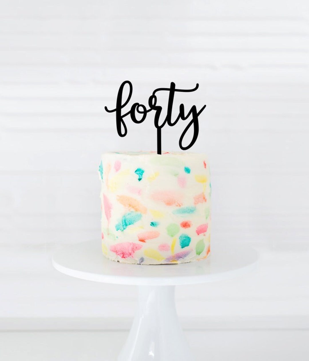 Forty Cake Topper, 40 Year Cake Topper, Milestone Birthday, Anniversary ...