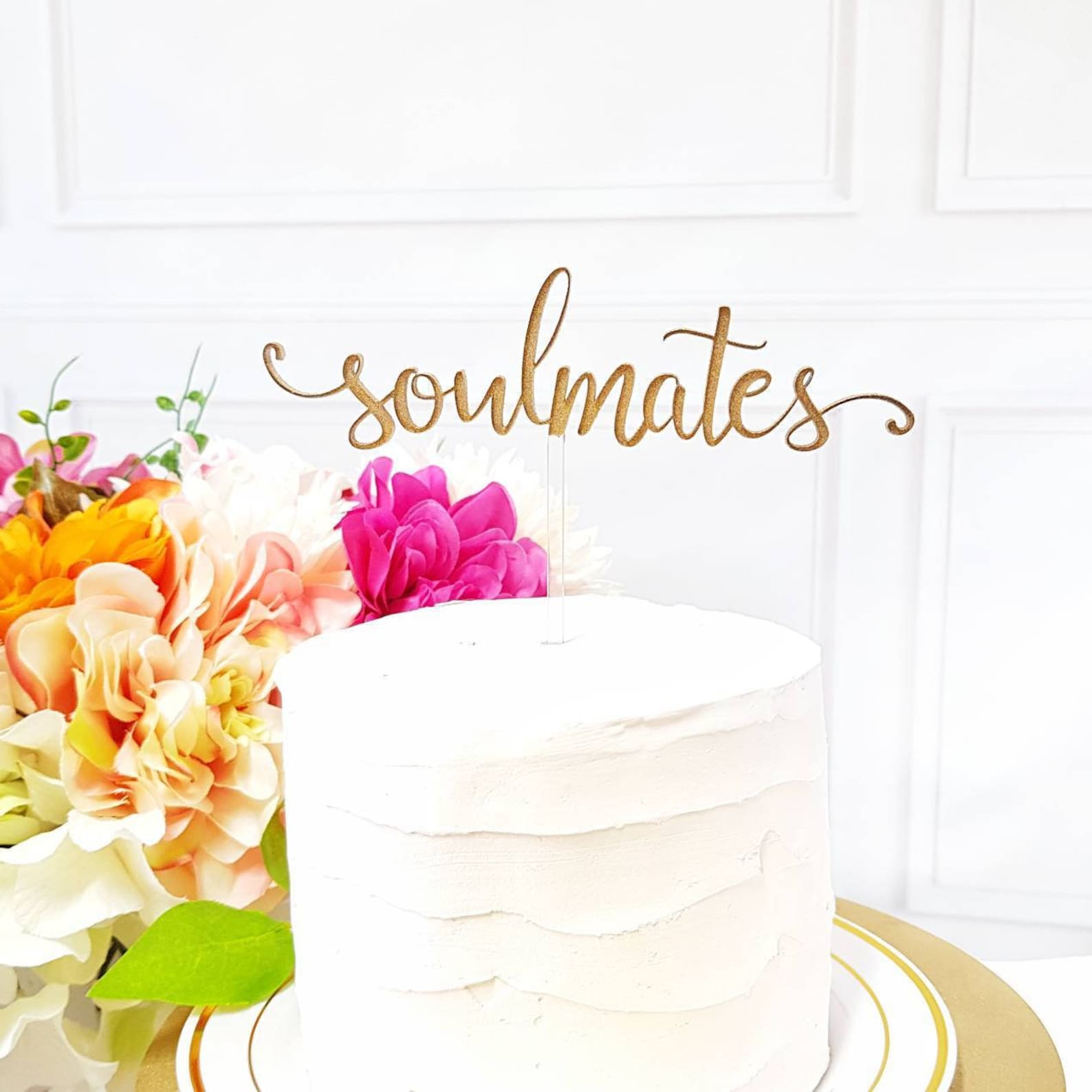 Soulmates Cake Topper, Wedding Cake Topper, Anniversary Cake Topper ...