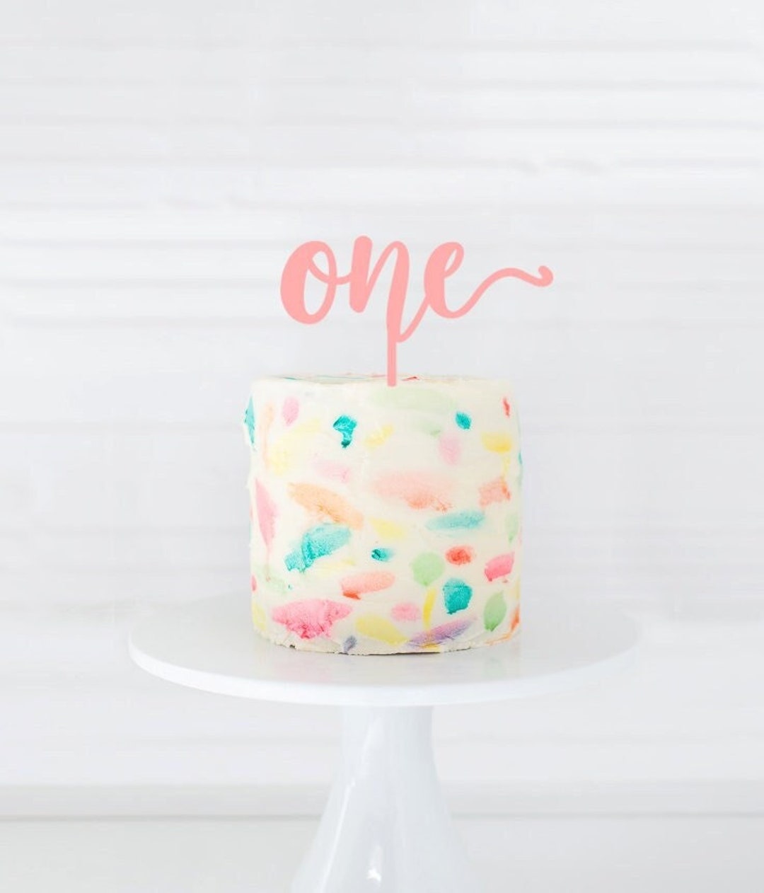One Cake Topper, 1 Year Cake Topper, Milestone Birthday, Anniversary ...