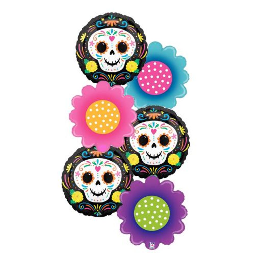 Day of the Dead Balloons, Dia De Los Muertos Globos, Skull Balloons - Etsy