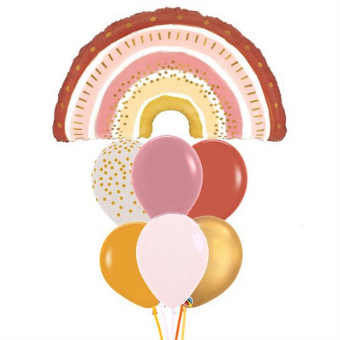 Boho Birthday Party Balloons, Boho Rainbow, Boho First Birthday, Boho ...