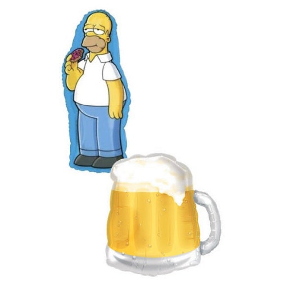Jumbo Simpsons Fathers Day Birthday Party Mylar Balloon Set - Etsy