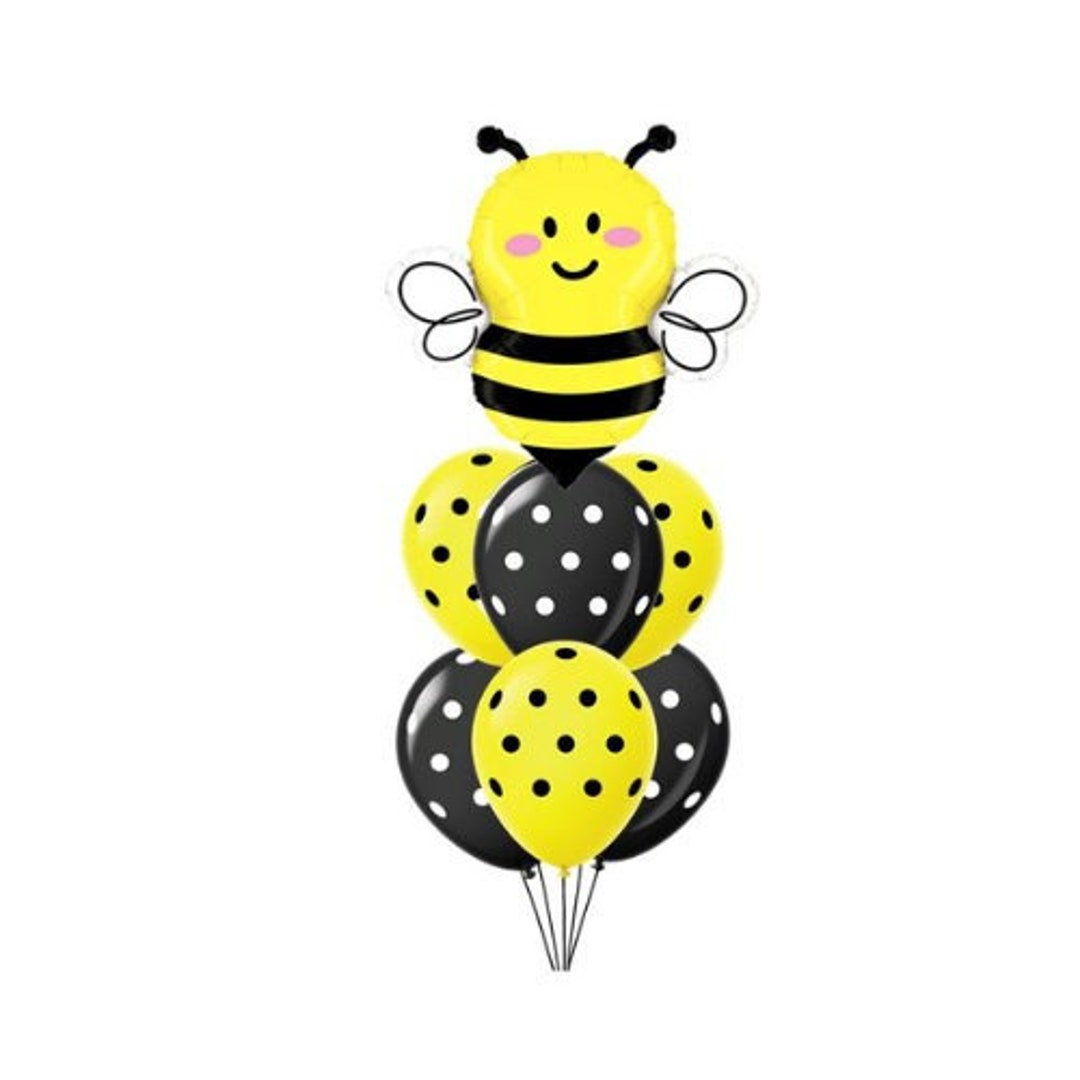 Bumble Bee Balloon Bouquet, Bee Baby Shower, Bee First Birthday - Etsy