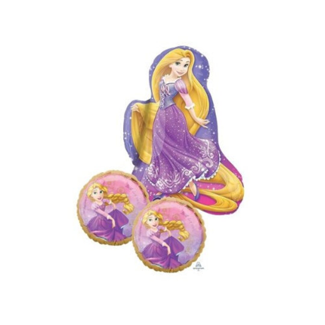 Rapunzel Princess Birthday Girl Balloon Set - Etsy