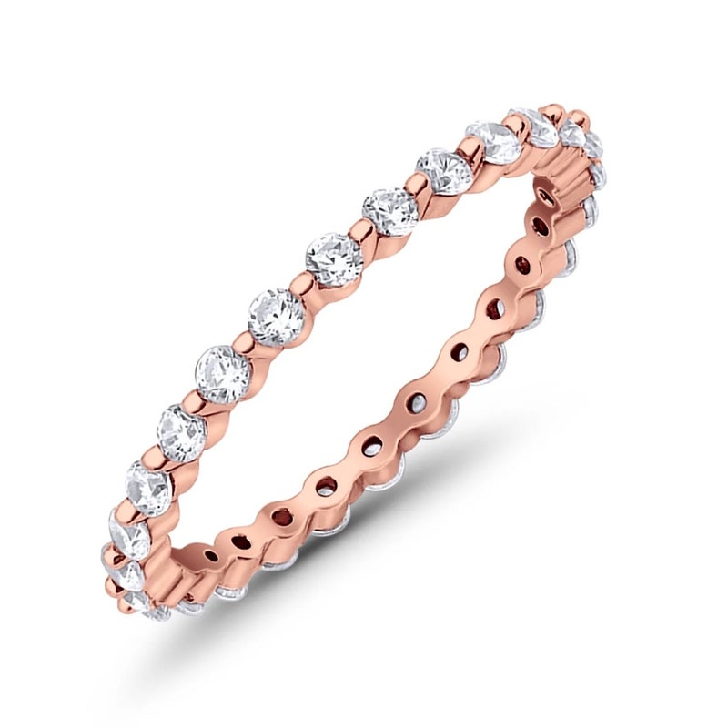 Rose Gold Diamond Ring - Etsy