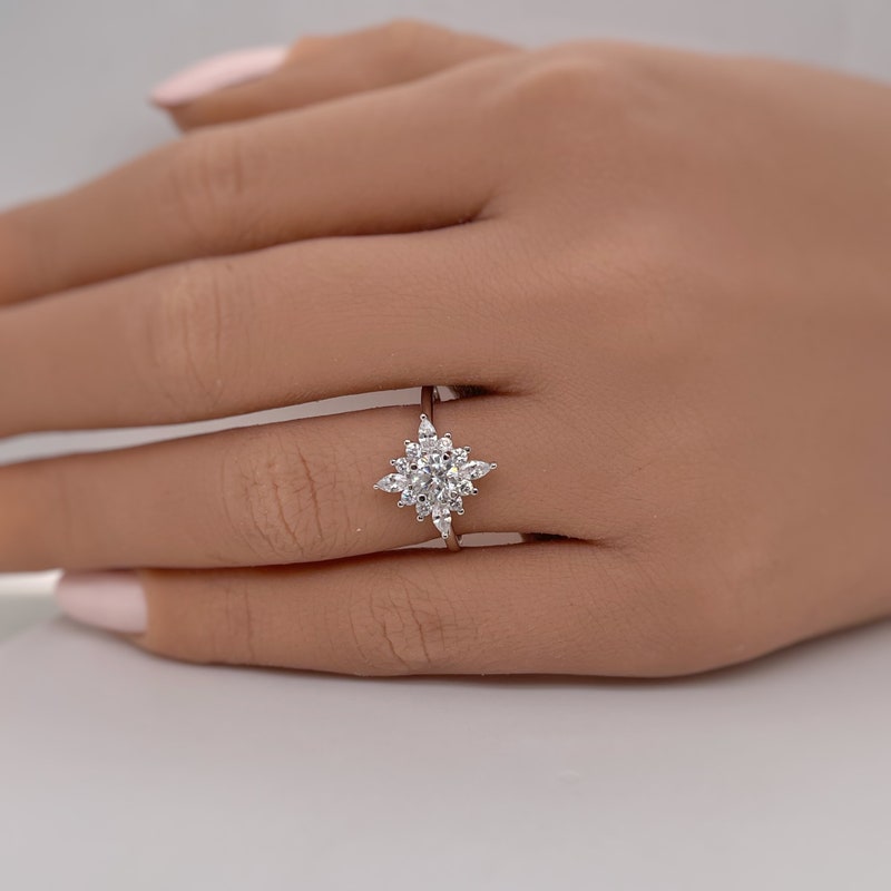 Star Engagement Ring - Etsy