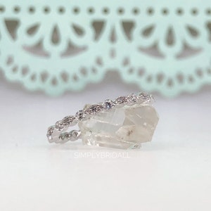 Micro Silver Art Deco Band Sterling Silver Wedding Band Small Dainty ...