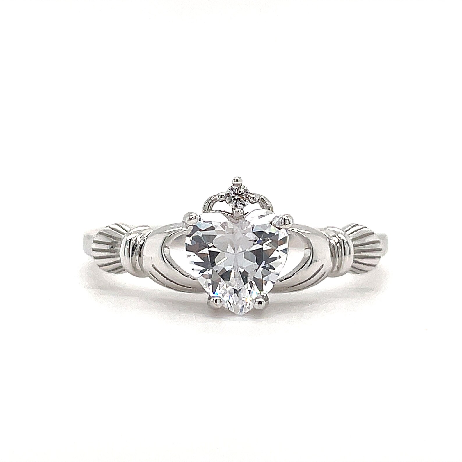 14k Claddagh Ring Traditional Irish Ring Irish Love Ring - Etsy