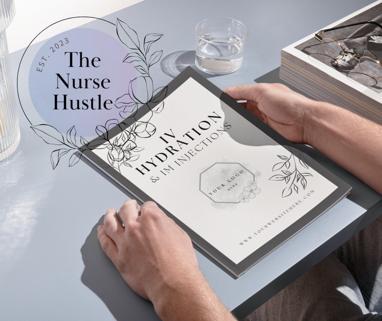 IV Hydration & Injection Menu Customizable Digital Download *canva ...