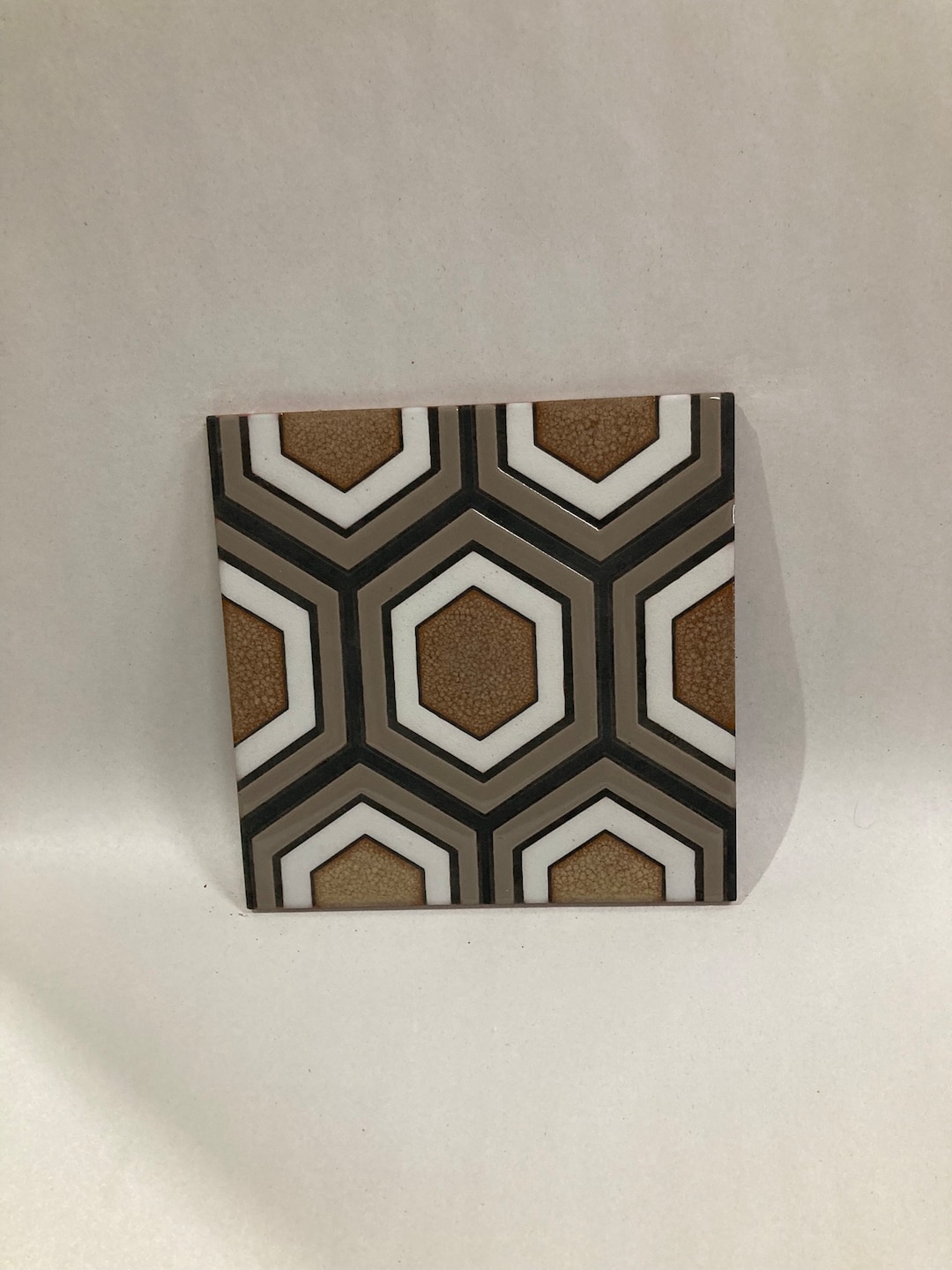 Trivet 8x8 Hand Glazed Ceramic Tile Tortoise Shell - Etsy