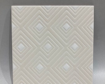 Trivet 8x8 Hand Glazed Ceramic Tile Riser 2 - Etsy