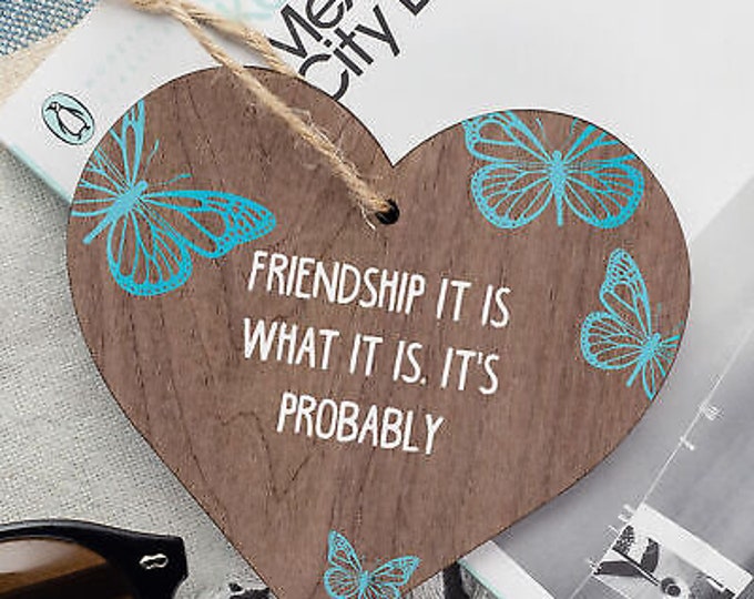 Red Ocean Funny Rude Friendship Plaque Engraved Novelty Birthday ...