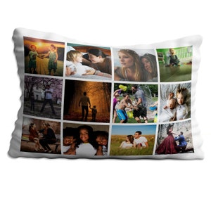Personalised Photo Collage Pillowcase Custom Made Pillow Case Gift up ...