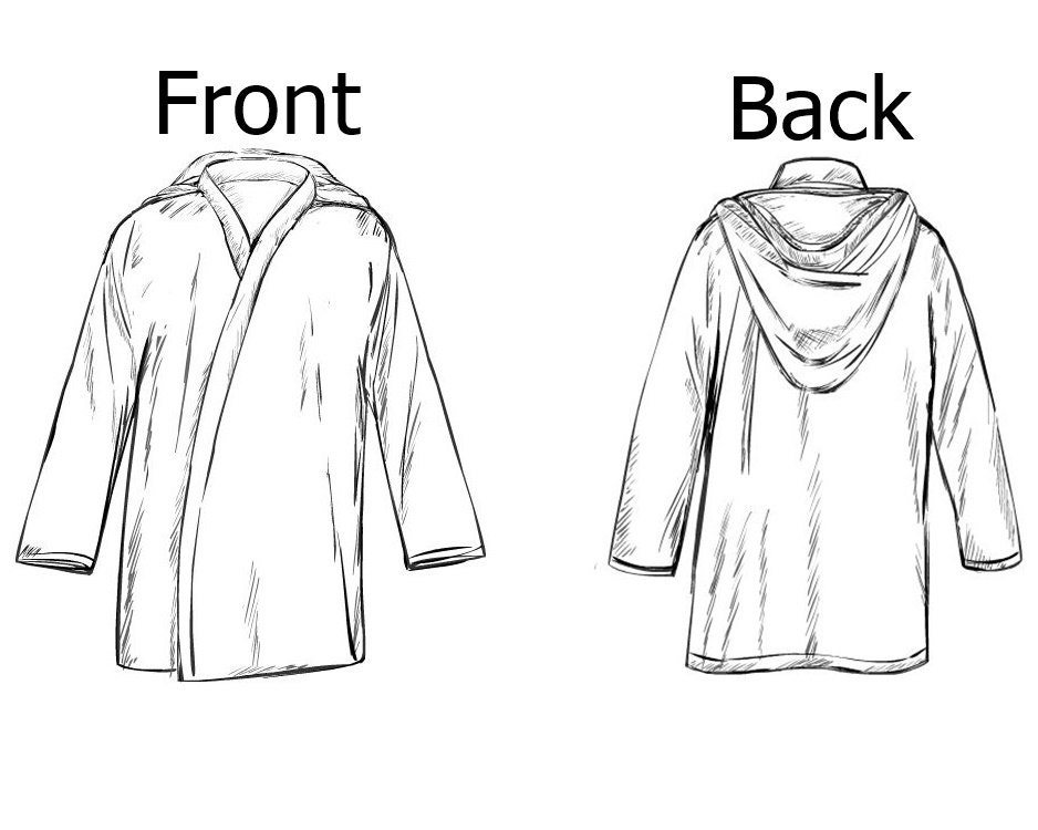 Star Wars Costume Star Wars Tunic Hood BECOME Your Own JEDI - Etsy