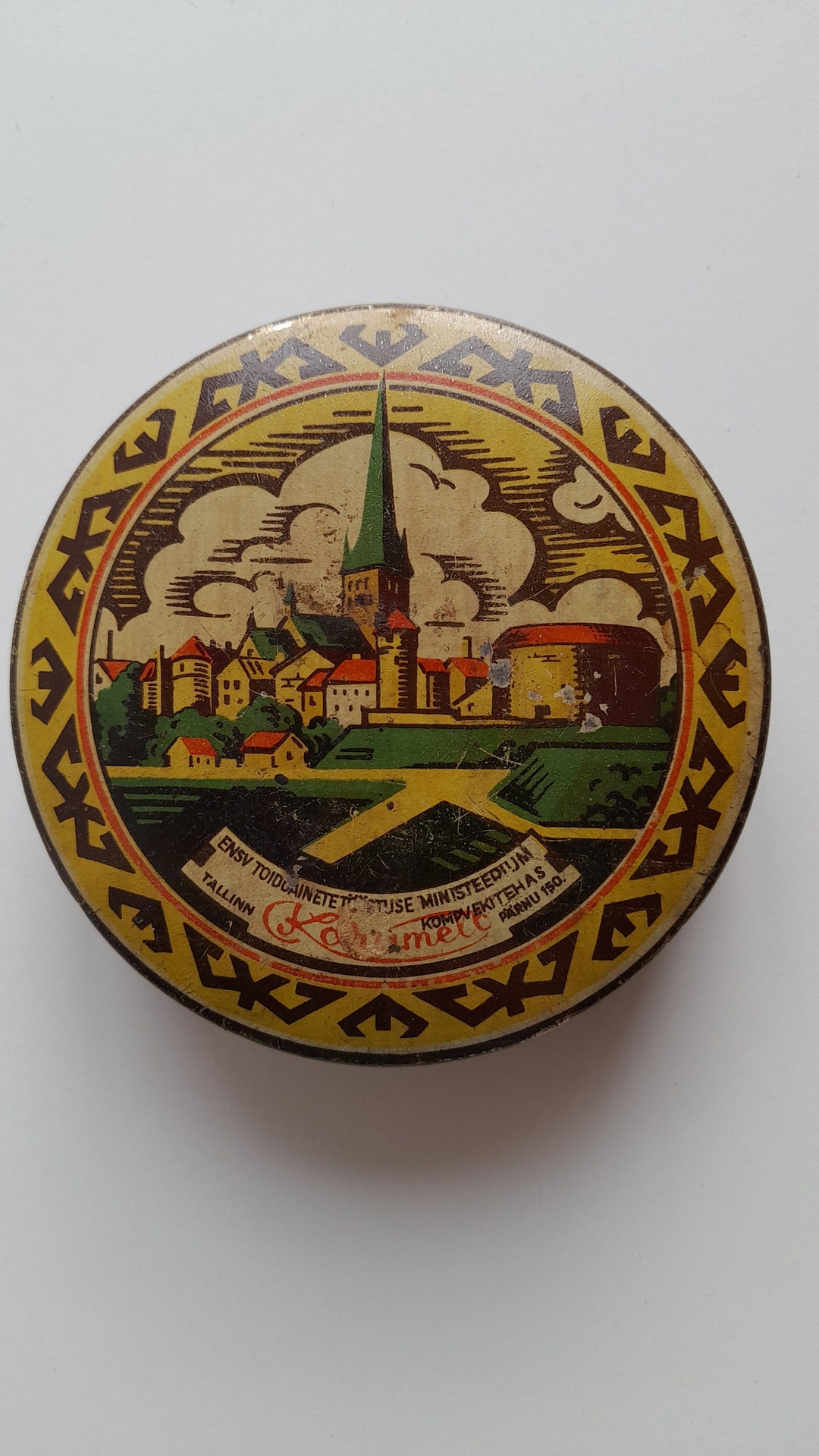 Vintage Candy Box, Metal Candy Box, Caramel Candy Box, Soviet Candy Box ...