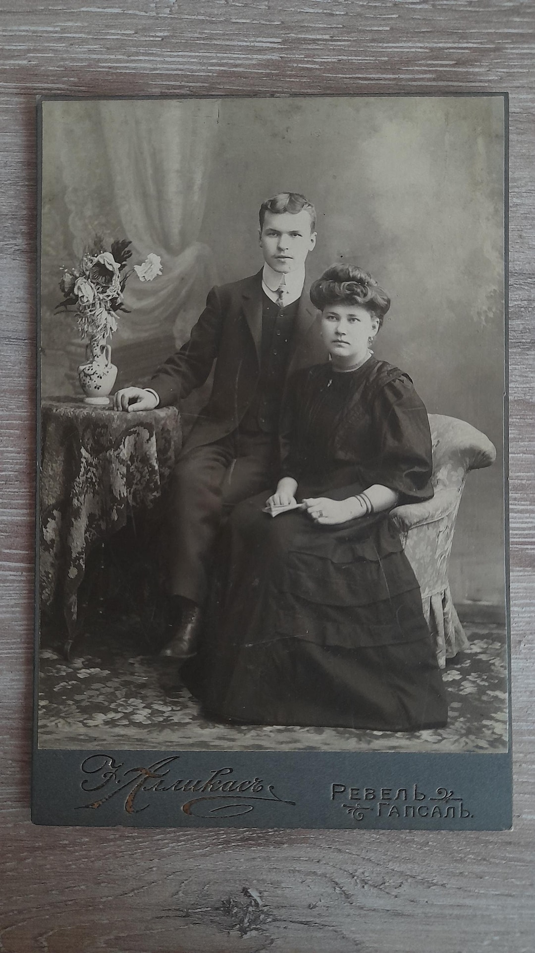 Cabinet Card Couple Portrait, Antique Portrait, Cabinet Card ...