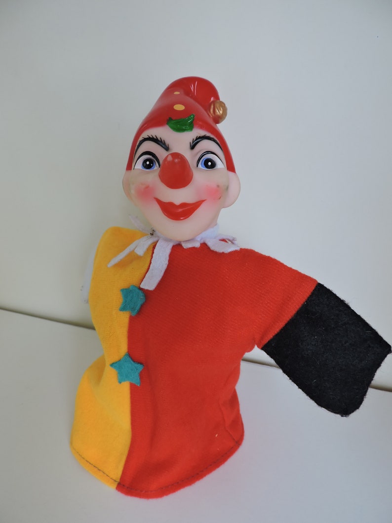 Clown Hand Puppet Glove Puppet Comedy Jester Fairy Tale | Etsy