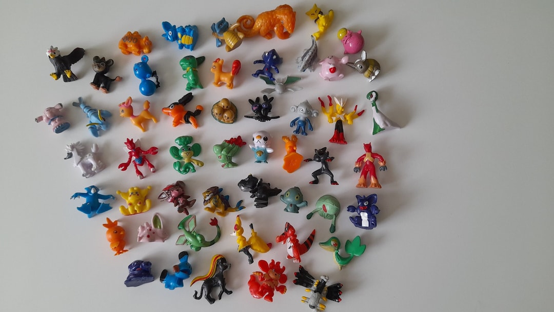 Pokemon Mini Figures, Set of 52 Characters, Pokemon Action Figures ...