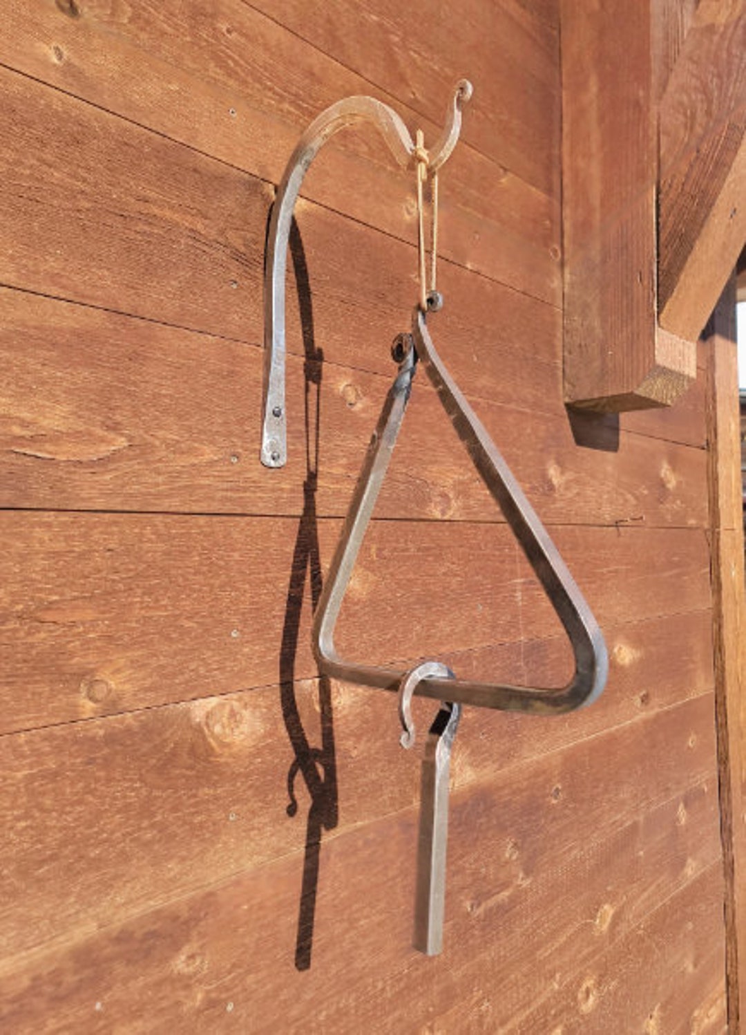 Hand Forged Iron Dinner Triangle - Etsy