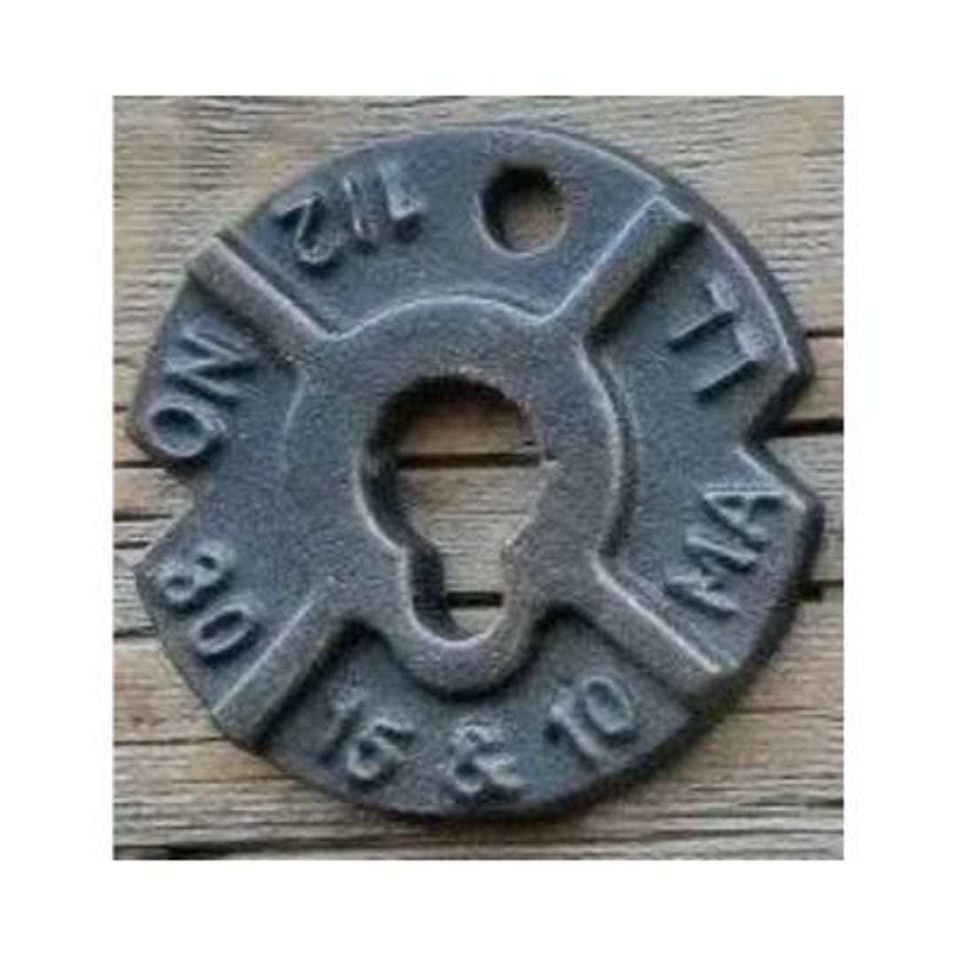 Pair of Rustic Railroad Washers - Etsy