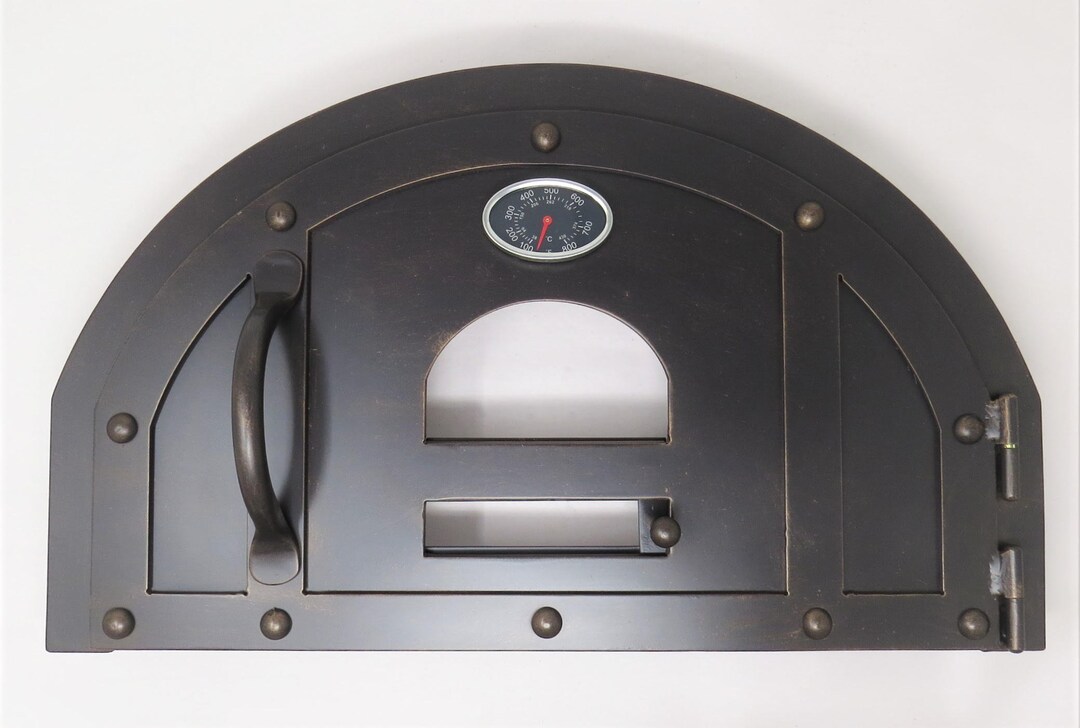 Rustic Arched Hinged Pizza Oven Door - Etsy