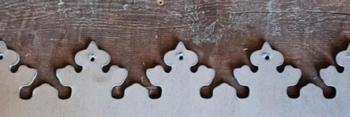 Decorated Gothic Iron Kick Plate - Etsy