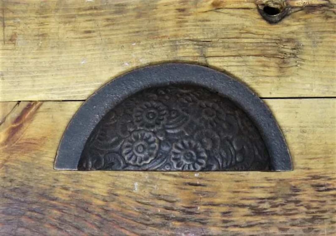 Floral Embossed Cup Pull - Etsy