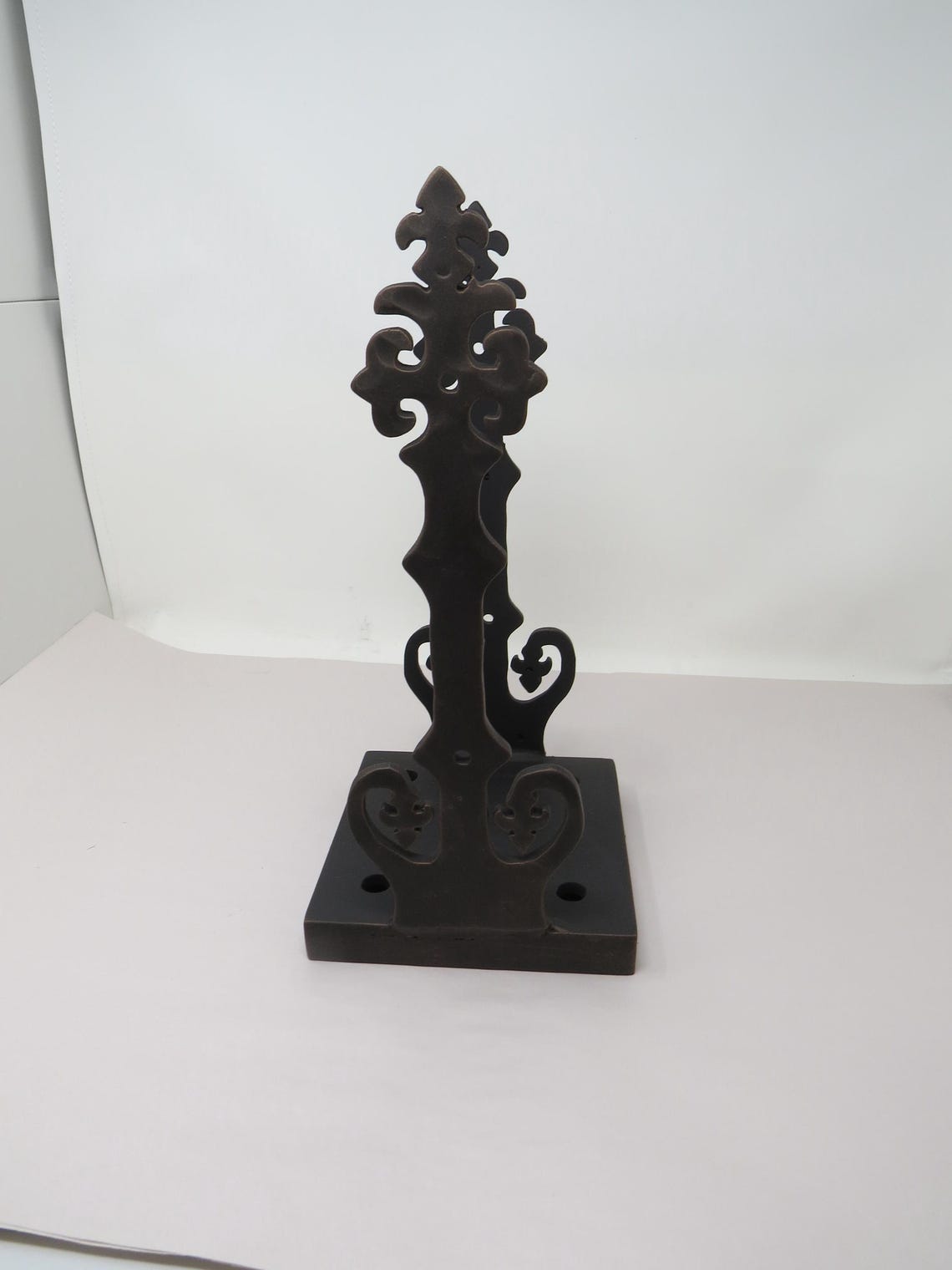 Renaissance Iron Flush Mount Post Base - Etsy