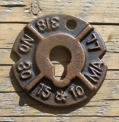 Pair of Rustic Railroad Washers - Etsy