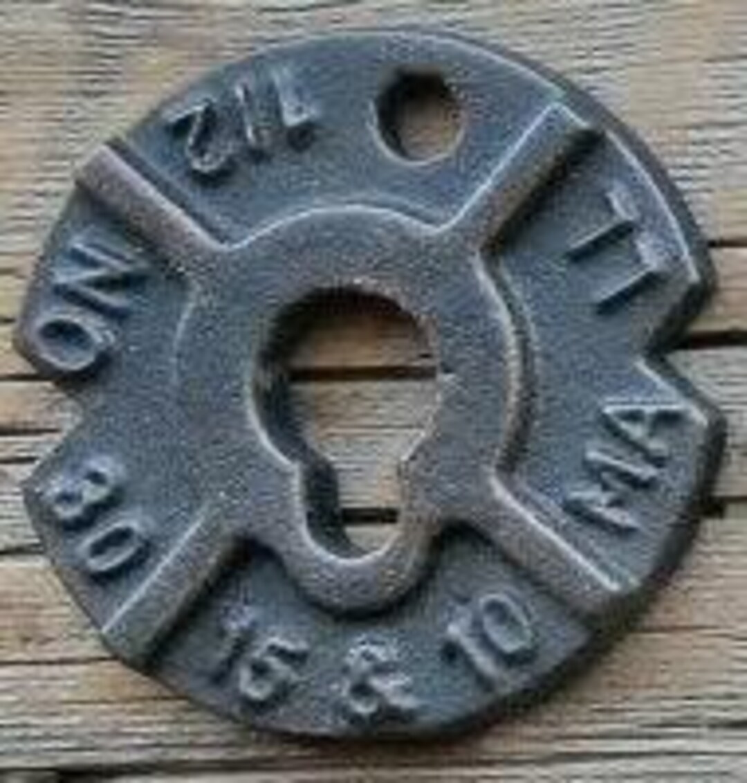 Pair of Rustic Railroad Washers - Etsy