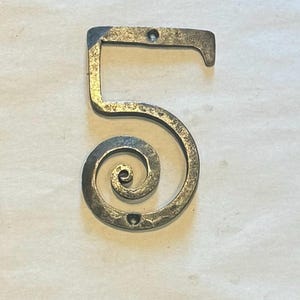 Hand Forged Iron House Numbers - Etsy