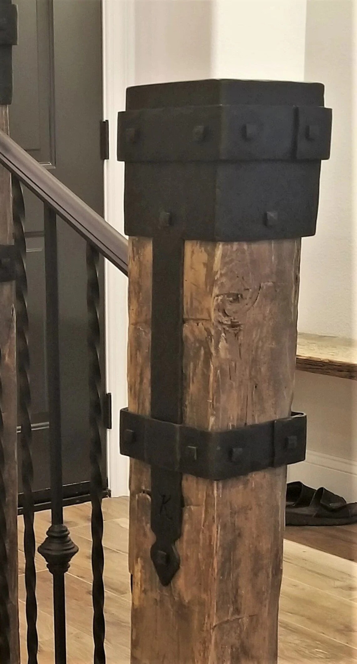 Rustic Iron Post Cap - Etsy