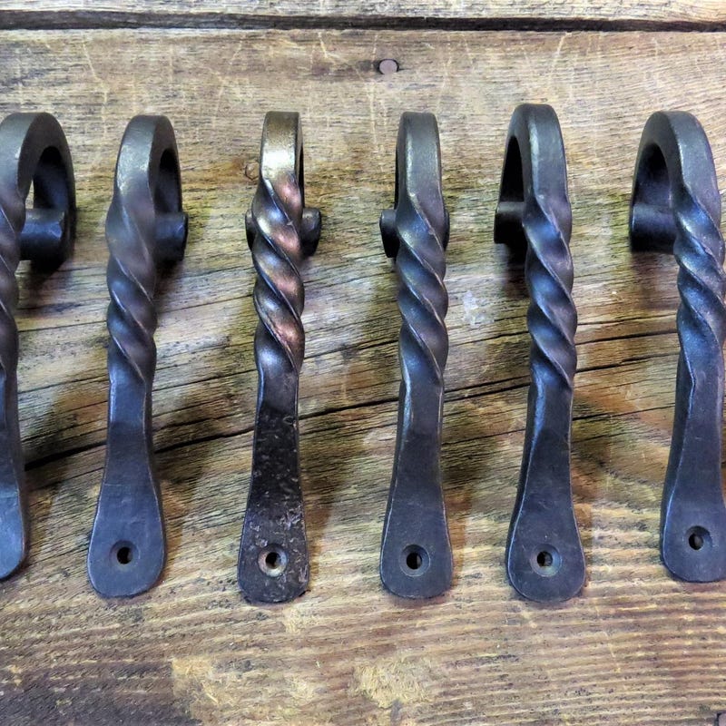 Hand Forged Cabinet Pulls - Etsy