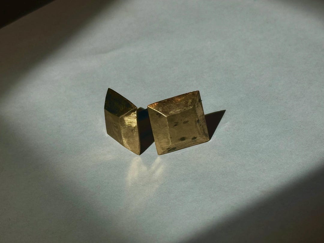 5/8” Square Plateau Head Brass Clavos- Lot of 20 - Etsy