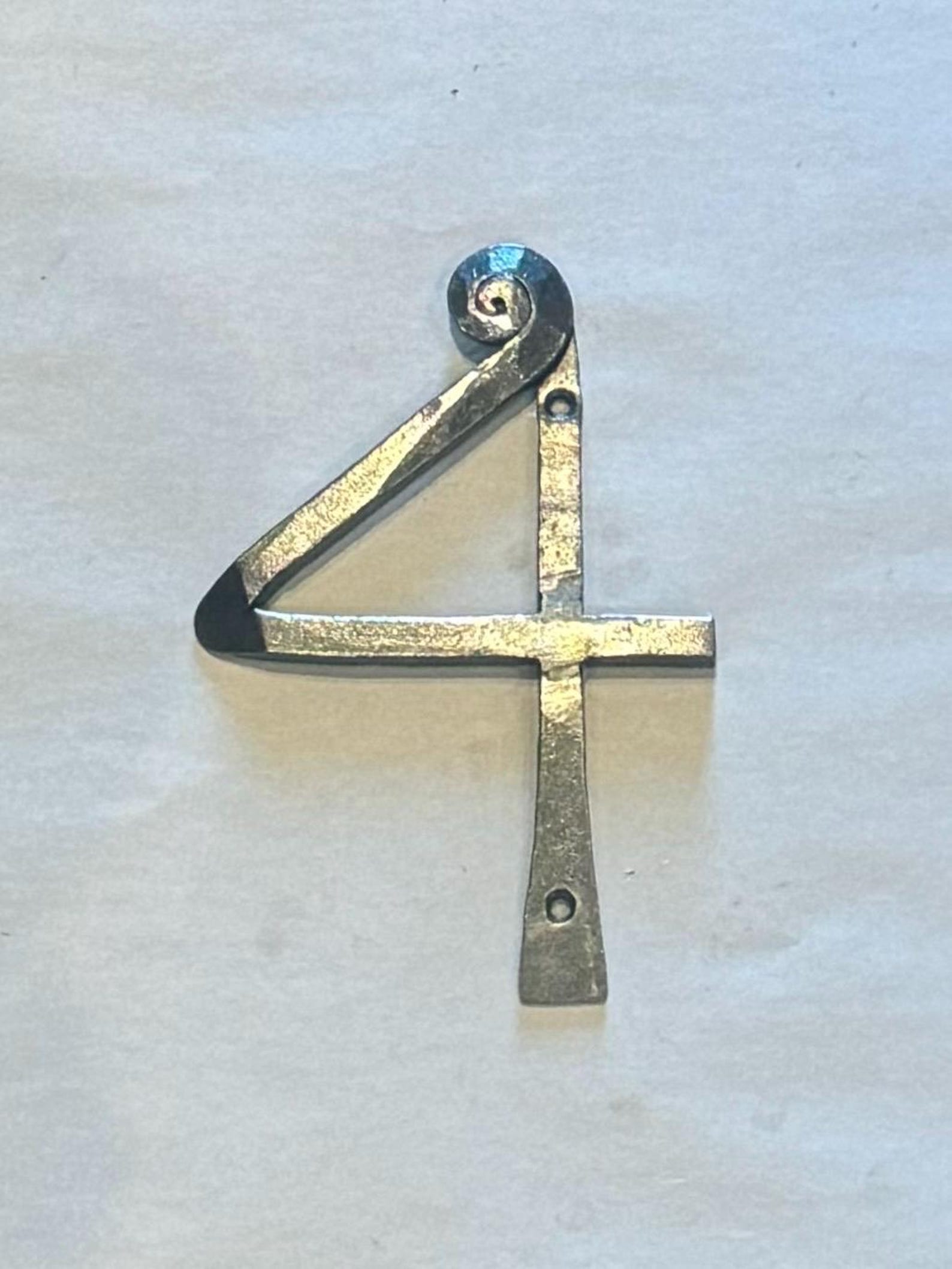 Hand Forged Iron House Numbers | Rustic Metal Address Numbers ...