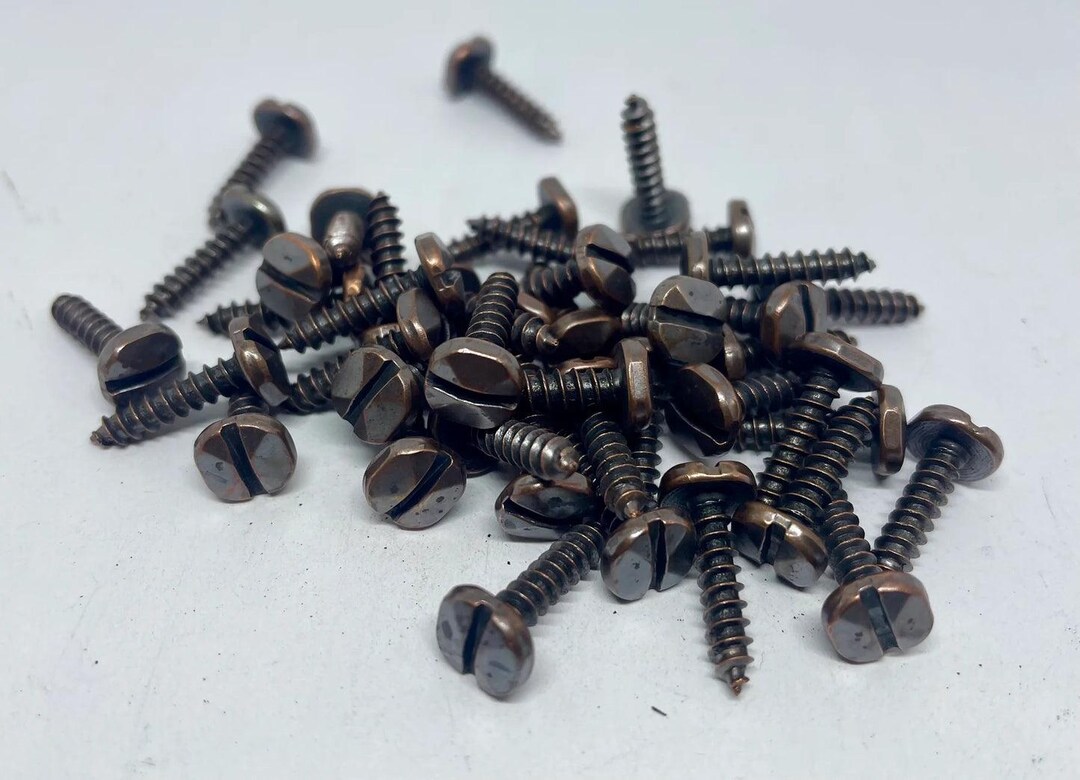 Hammered Slotted Screws - Pack of 40 Screws - Etsy