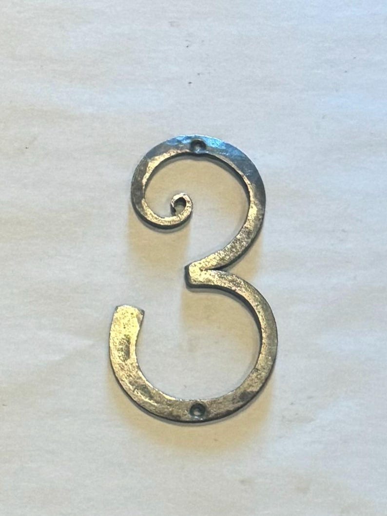 Hand Forged Iron House Numbers - Etsy