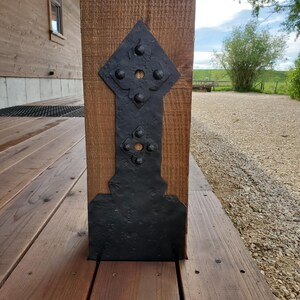 Old California Hacienda Iron Flush Mount Post Base - Etsy